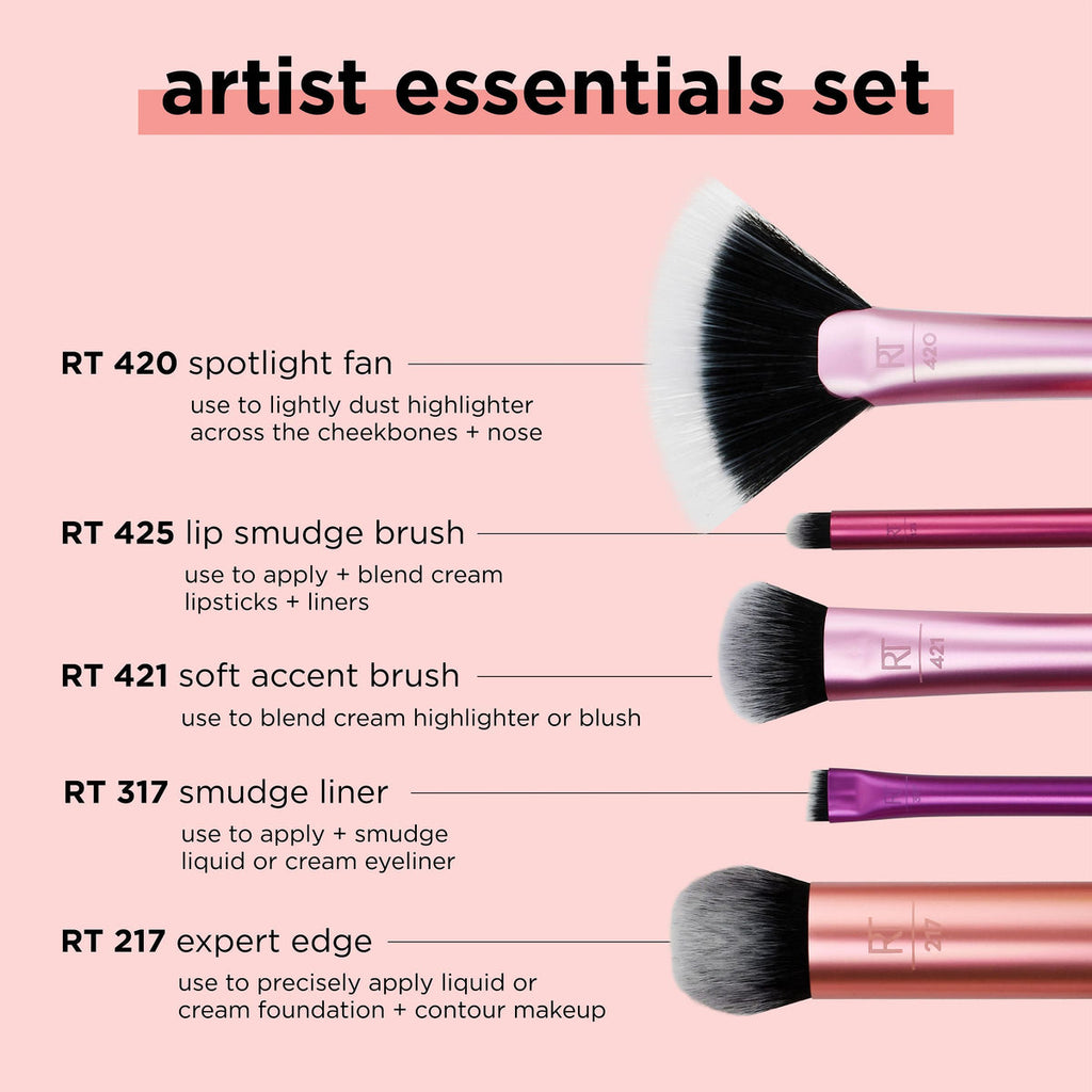 Artist Essentials Makeup Brush Set – Real Techniques PH